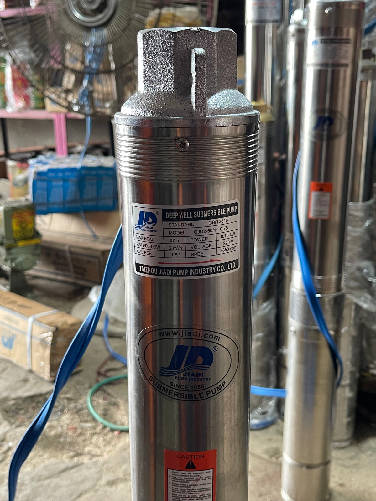 JD SUBMERSIBLE PUMP 0.75 KW 1 HP 210 feet Kohinoor Traders